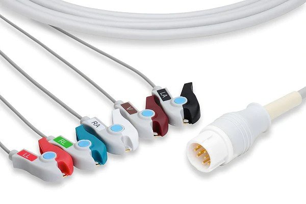 Philips Direct-Connect ECG Cable - 5 Clip Type - Brain Wave Medisystem ...